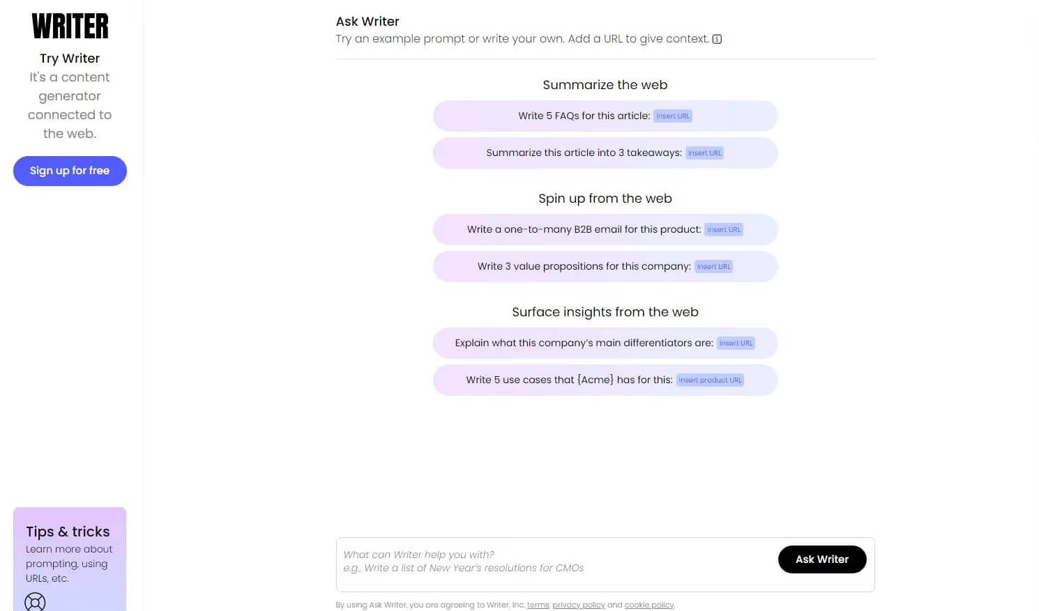 Check Out Ask Writer AI - Your Online Writing Buddy