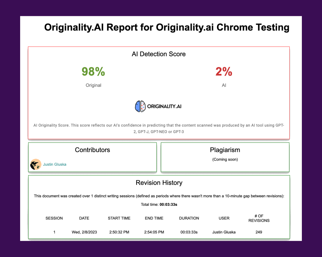 Originality.ai Review: A Very Strict AI Detector Tool