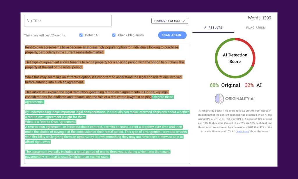 Originality.ai Review: A Very Strict AI Detector Tool