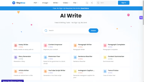 TinyWow review | Netus AI Bypass