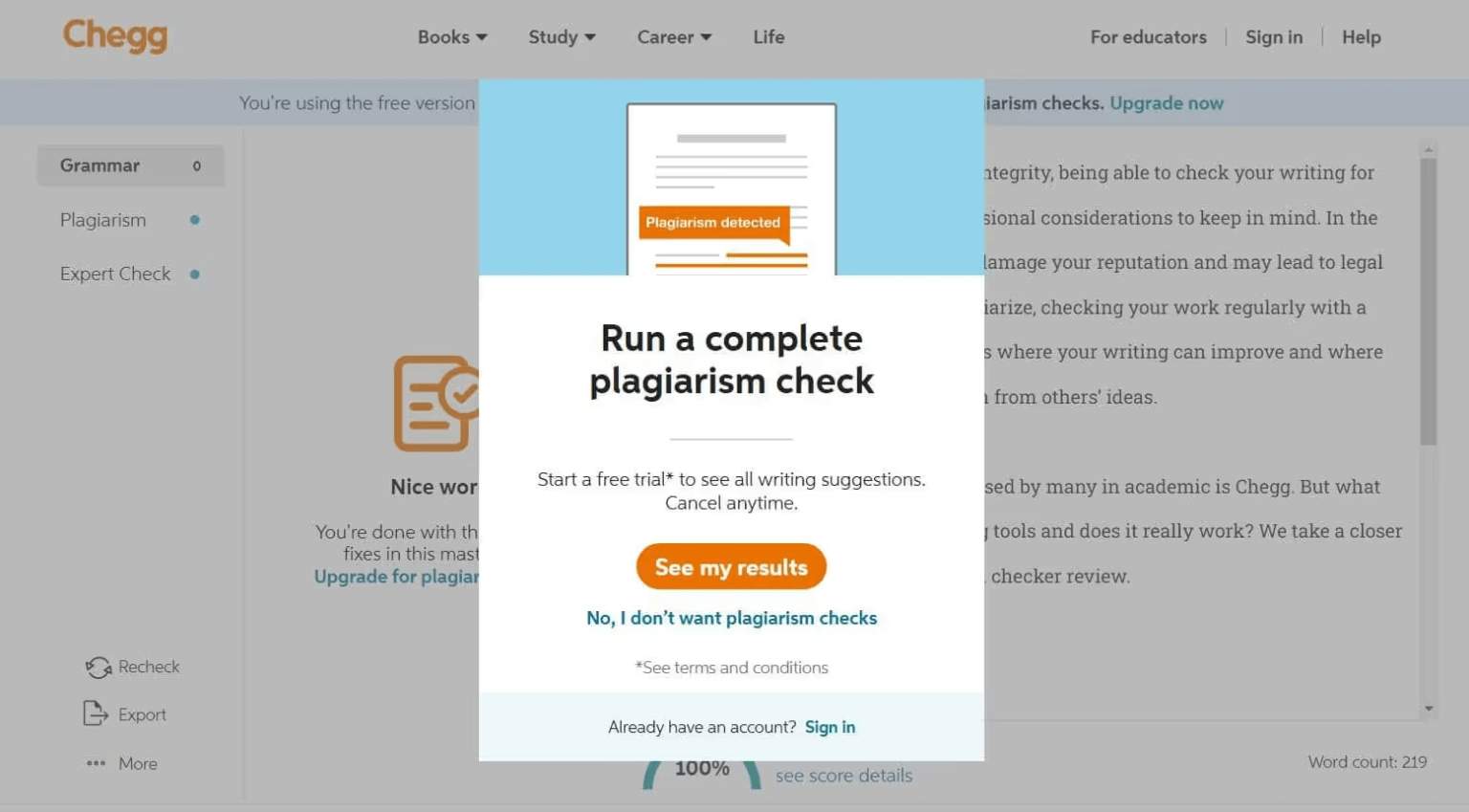 Chegg Plagiarism Checker | Bypass